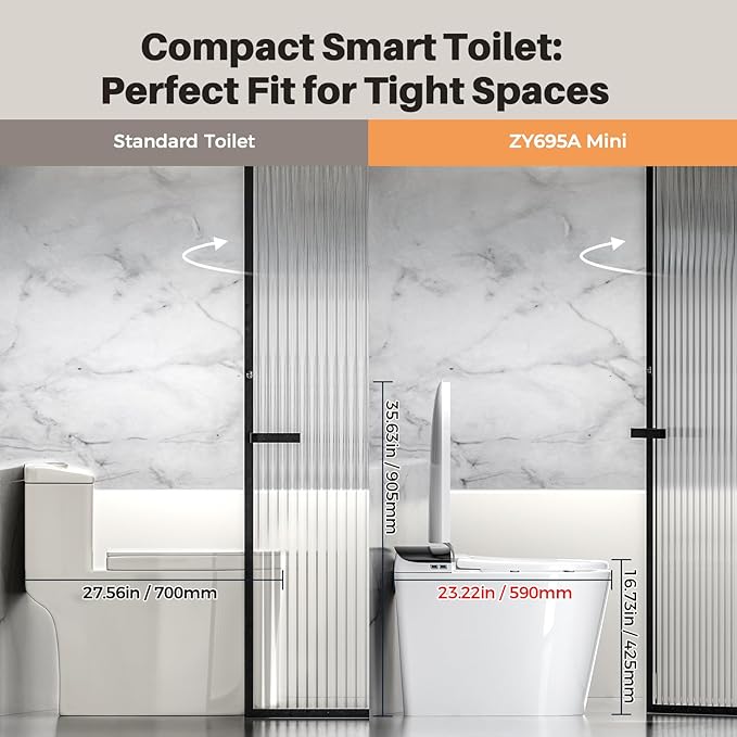Small Smart Toilets with Bathroom | Compact Toilets for Small Bathrooms ...